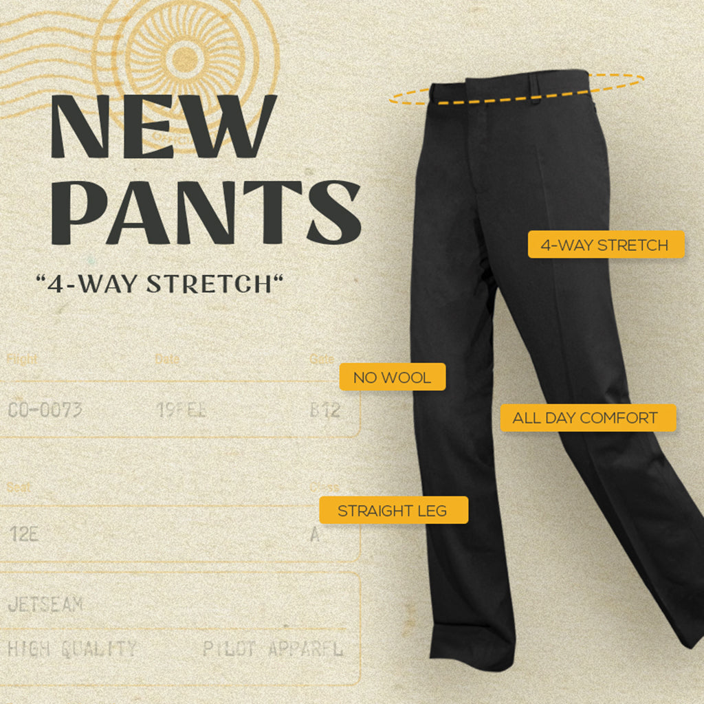 Men's Pilot Pants | Airline Pilot Uniforms and Accessories | JetSeam